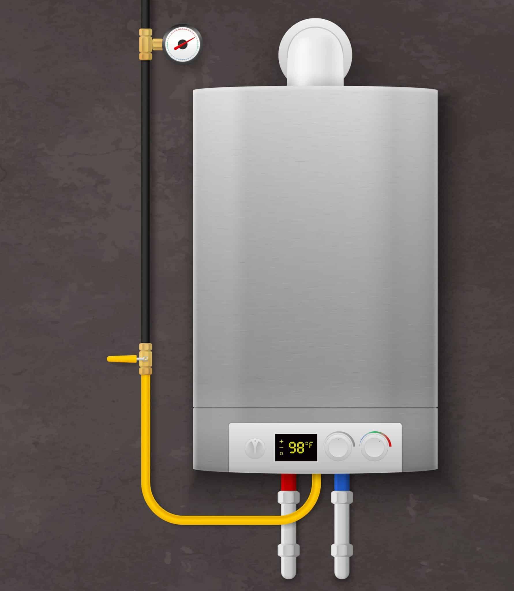Tankless Non-Condensing Water Heaters - 12 Types of Water Heating ...